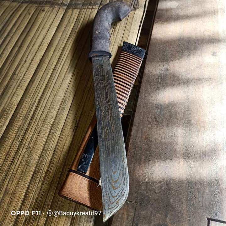 golok pamor Baduy sulangkar balik mipih khas suku Baduy | Lazada Indonesia