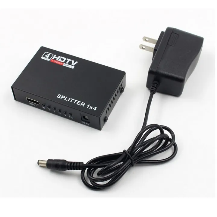 HDMI One-in-Four-out Splitter HD TV Screen Splitter 1-in-4 3D Video ...
