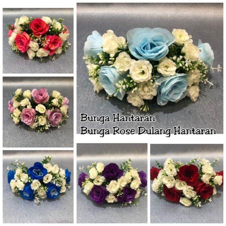 💐Ready Stock💐Bunga Hantaran Siap Gubah / Bunga Bakul (Bunga Rose with ...