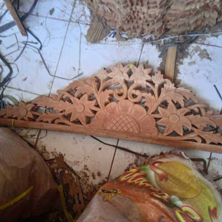 UKIRAN MAHKOTA DAUN 100cm, Ukiran Jepara Kayu Mahoni | Lazada Indonesia