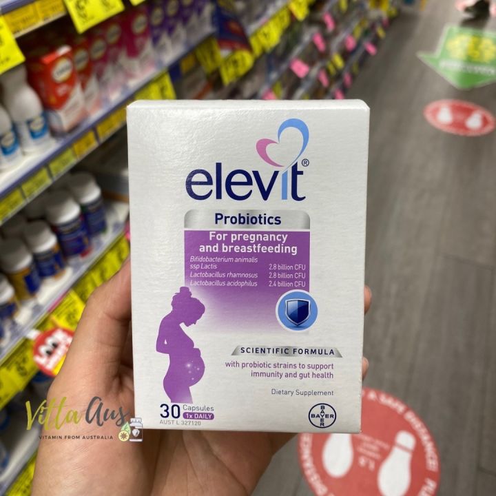 วิตามิน Elevit โพรไบโอติกส์ สำหรับคนท้องและให้นมบุตร 30แคปซูล | Lazada ...