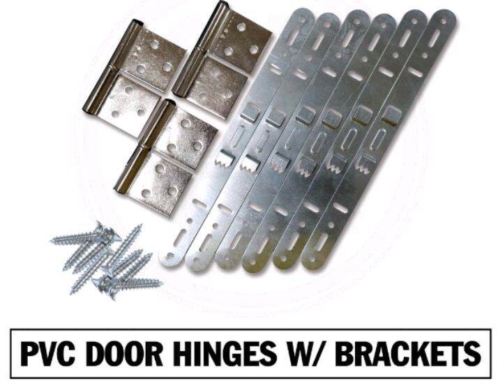 PVC DOOR HINGES WITH BRACKET (1 SET) BISAGRA NG PINTUAN SA CR KASAMA ...