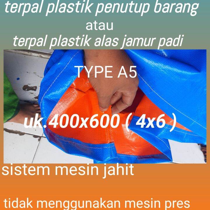 terpal mobil barang Warna biru oren kualitas sedang ukuran 400x600 ...
