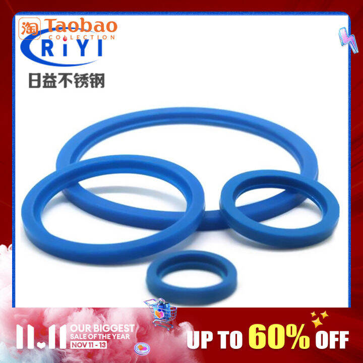 SMS round Thread Union Gasket Washer Blue Silicone Rubber EPDM Rubber ...