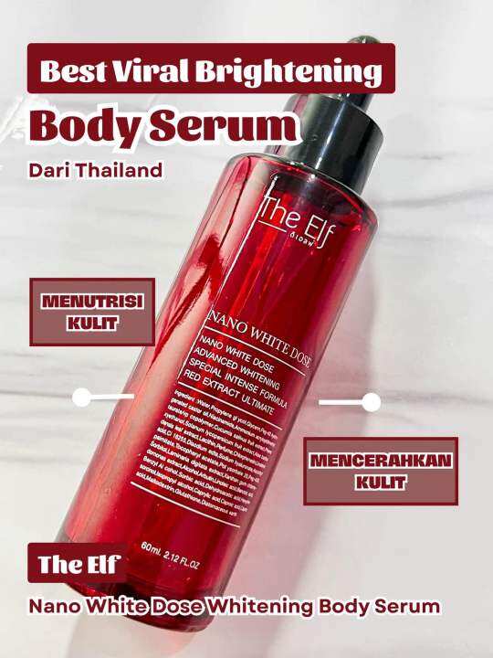 Body Serum ELF Nano Serum Original Thailand English White Dose | Lazada ...