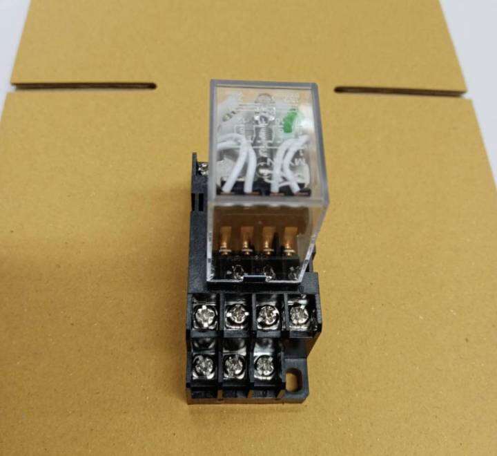 รีเลย์ MY4N 12VDC 5A(14ขา)พร้อมซ็อกเก็ต ราคาชุดละ90บาท Relay My4n 12vdc ...