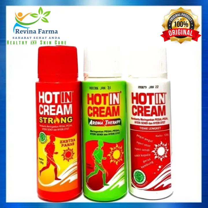 Hot in Cream 120gr Botol krim untuk Nyeri otot, urat, Sendi dan pegal ...
