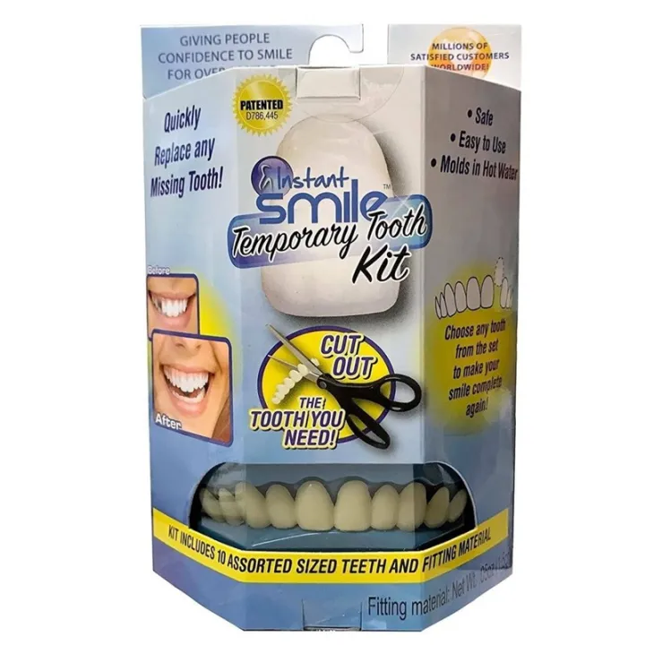 ฟันปลอมเสริมบุคลิค Instant smile temporary tooth kit ฟันปลอม ฟันเสริมบุ ...