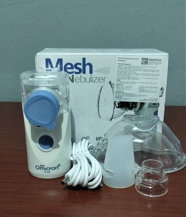 NEBULIZER MESH PORTABLE ALAT UAP BANTU PERNAFASAN ASMA INHALASI MASK ...