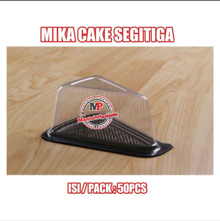 isi 50pcs Mika Cake Segitiga / Mika Kue Potong /CT Segitiga Kecil ...