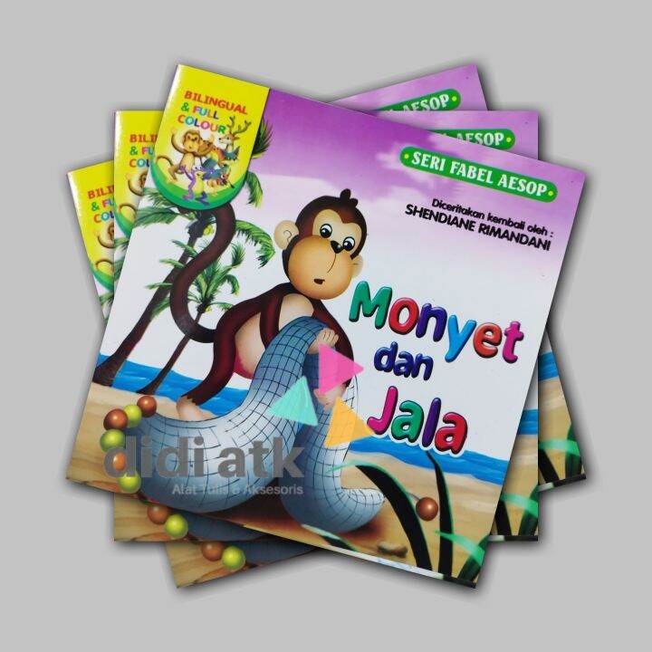Buku Anak-Anak Seri Fabel Aesop Monyet dan Jala | Lazada Indonesia