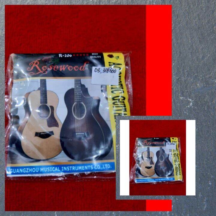 Tali Gitar Akustik/ Senar Gitar Akustik Rosewood 1set (isi 6) | Lazada ...