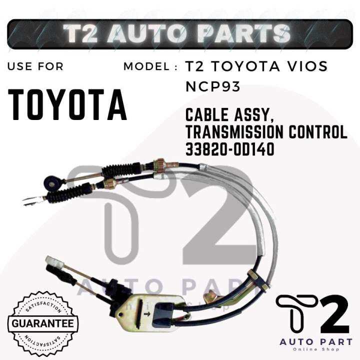 TOYOTA VIOS NCP93 CABLE ASSY, TRANSMISSION CONTROL 33820-0D140 1NZ-FE ...