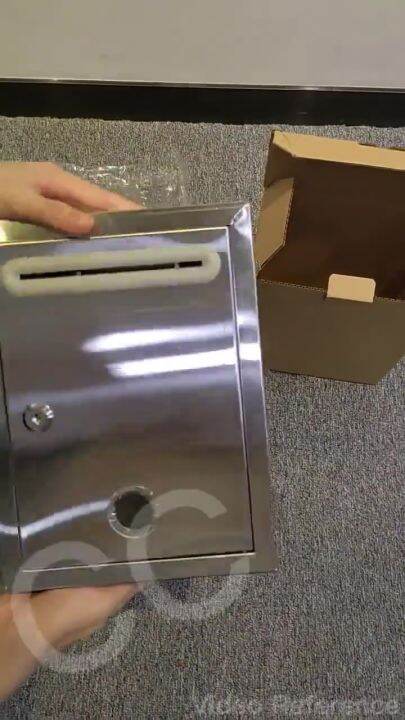 Stainless Steel Mail Letter Post Storage Box Outdoor Waterproof ...