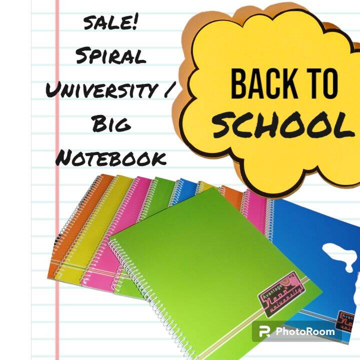 SPIRAL UNIVERSITY BIG NOTEBOOK ASSORTED COLOR | Lazada PH