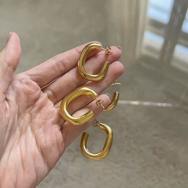 grumpy, mini classic earrings (ราคาต่อคู่/price per pairs) | Lazada.co.th