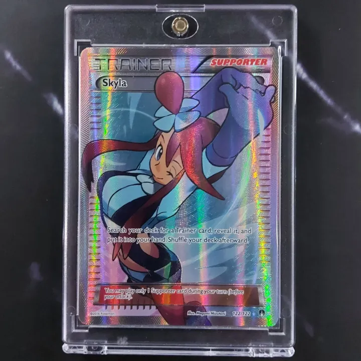 Pokemon Tcg Skyla Full Art Breakpoint 122122 Ultra Rare Trainer Card Lazada Ph
