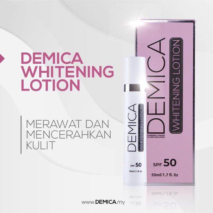 DEMICA WHITENING LOTION SPF 50 | Lazada