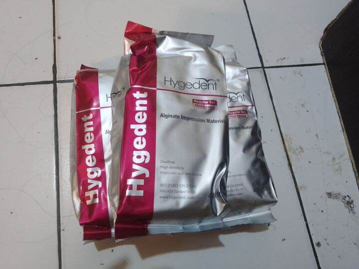 Alginat Hygedent reguler set bahan dasar cetak gigi palsu (454 gram) | Lazada Indonesia