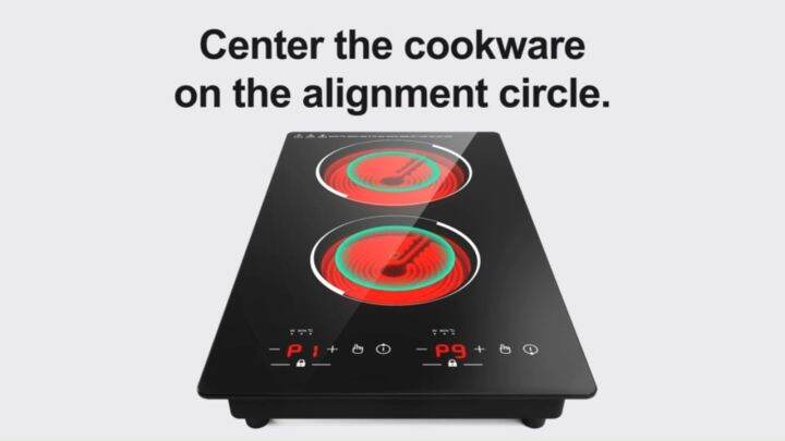 LaHome Infrared Stove 2 Burner Stove Top Electric Cooktop Buit-in ...