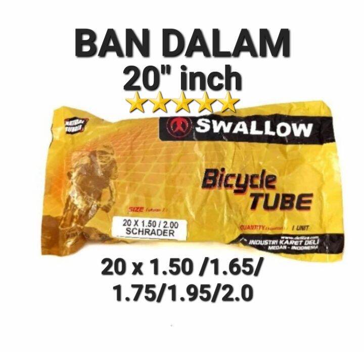 BAN DALAM SEPEDA BMX 20 INCH BAN DALAM SWALLOW 20 X 1.50 / 2.00 | Lazada Indonesia