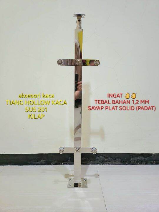 TIANG RAILING STAINLESS SUS 201 HOLLOW KACA KILAP | Lazada Indonesia