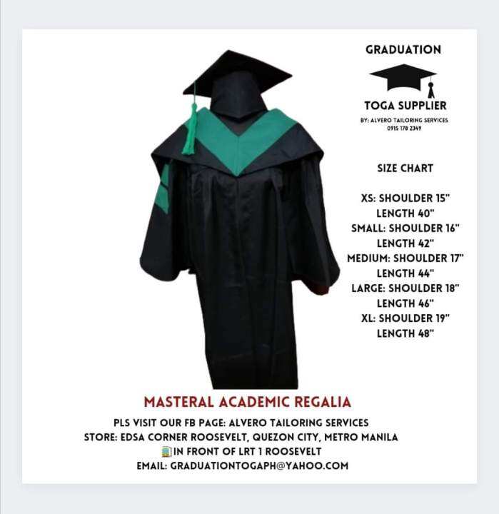 Masteral Academic Regalia set for sale / graduation Toga | Lazada PH
