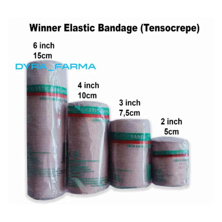 Verban Perban Elastis Bandage 2 Inch ( 5cm x 4,5m ) Winner Pembalut ...