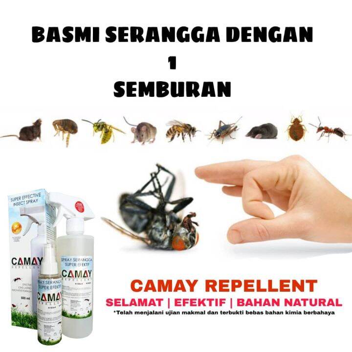 Spray Lipas Super Efektif Camay Repellent Insect Berkesan Membunuh ...