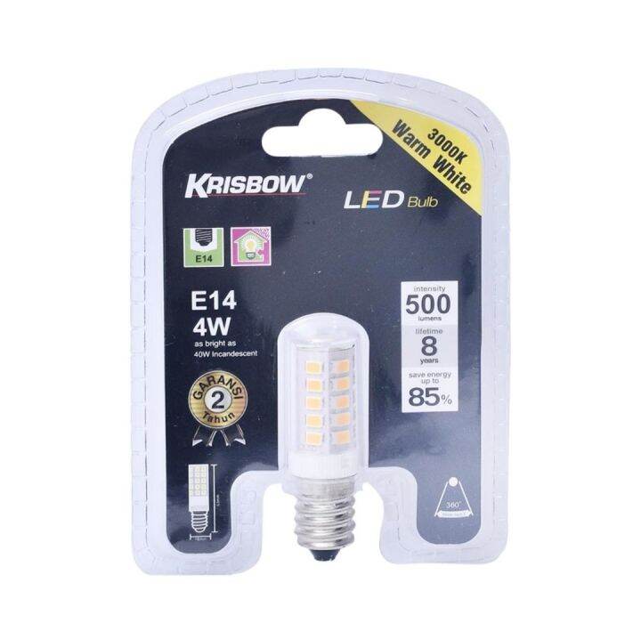 Krisbow Corn Bohlam Led 4 Watt Warm White E14 - Kuning | Lazada Indonesia
