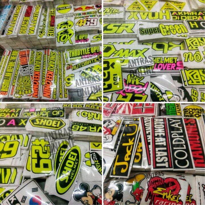 stiker masking drop lis atau spot doft isi 100 pcs sticker motor helm ...
