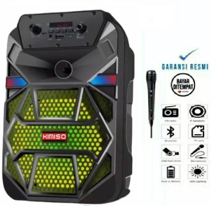 PALING LARISSSSSSSS!!!!!!!! Speaker Kimiso 6.5Inc Free Mic karaoke ...