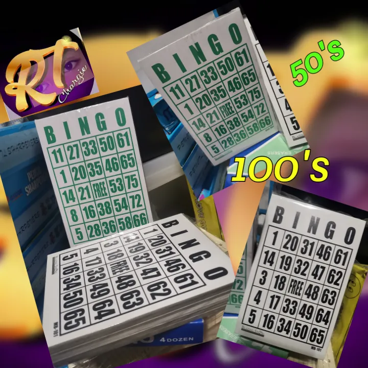 Wholesale BINGO Card with 50 pc per pack or 100 pcs. per pack | Lazada PH