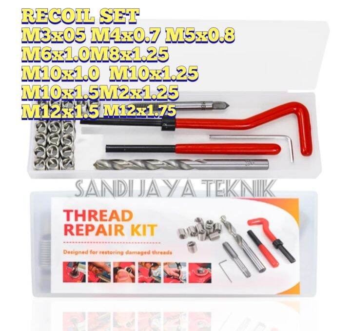 Recoil Set Alat Repair Baut Slek Recoil Set Tap Handle Dll. M3 M4 M5 M6 ...