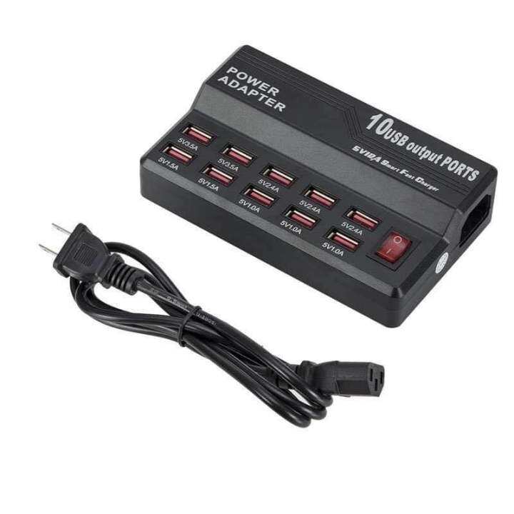 Multi Port Charger 10 USB 12A Power 60W Quick Charge Station | Lazada PH