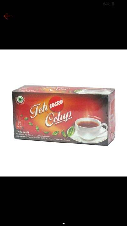 TEH SOSRO BLACK TEA/TEH SOSRO CELUP ISI 15 KANTONG | Lazada Indonesia