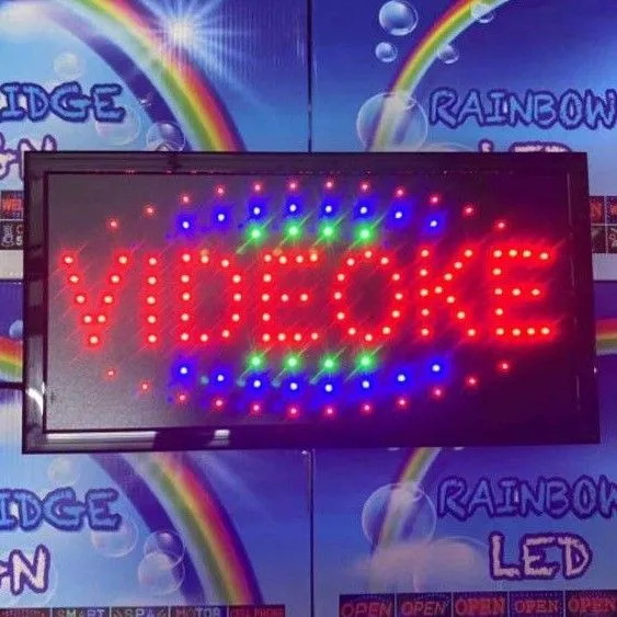VIDEOKE - RAINBOW BRIDGE LED SIGNAGE (New-Small-Large) #SIZE:W48cm ...