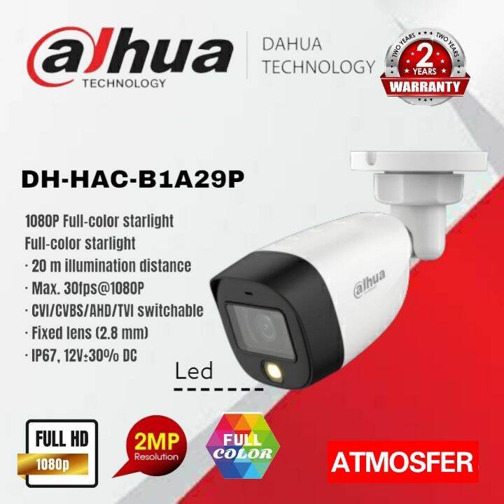 CCTV DAHUA OUTDOOR FULL COLOR 2MP ORIGINAL CCTV DAHUA FULL COLOR ...