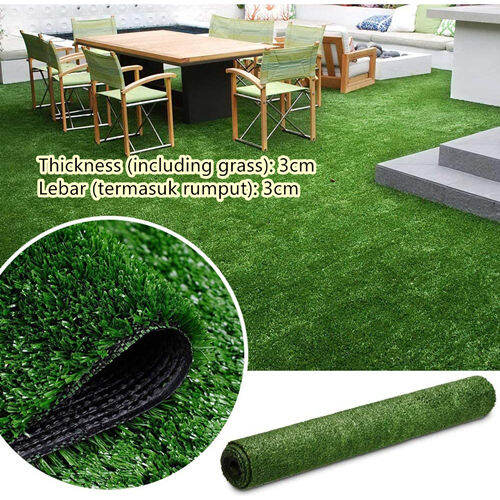 Karpet Rumput Lumut Buatan, Karpet Rumput Hijau Palsu DIY Dekorasi ...
