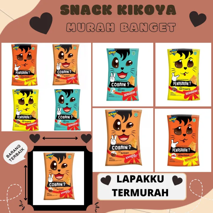 KIKOYA SNACK RASA VARIAN 3 BOX ISI 30 PCS / KIKOYA SNACK MURAH BANGET ...