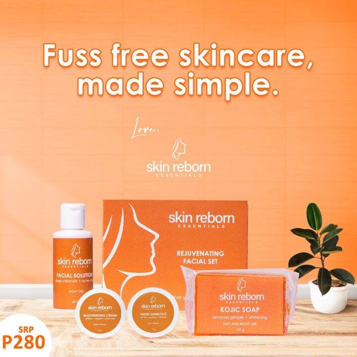 Skin Reborn Essentials Rejuvenating Facial Set | Lazada PH