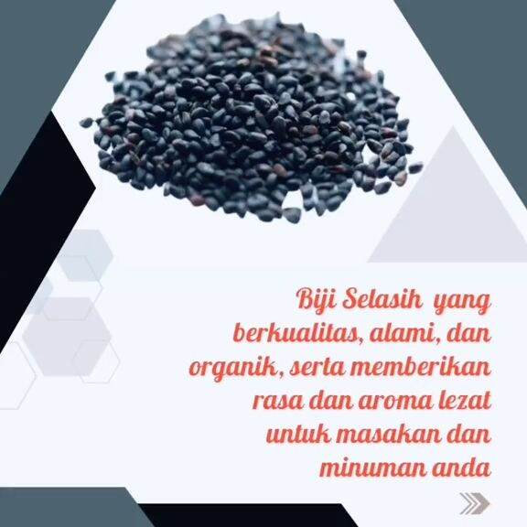 Biji Selasih 200 Gram yang berkualitas tinggi, memiliki aroma dan rasa ...