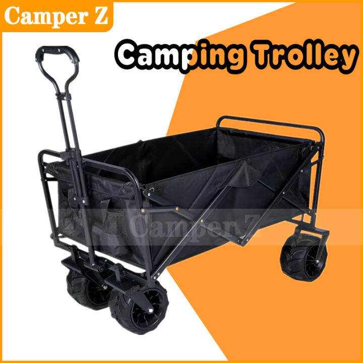 150L Outdoor Trolley Camping Trolley Outdoor Foldable Wagon Trolley ...