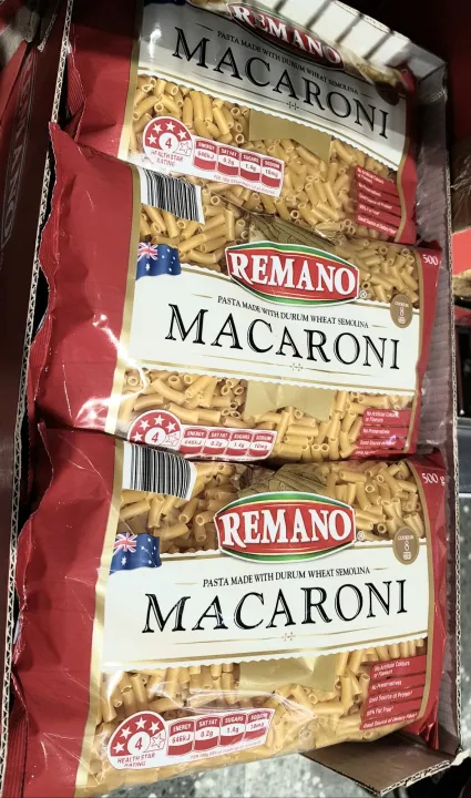 Remano Macaroni Pasta Made with Durum Wheat Semolina 500g ( Product of ...
