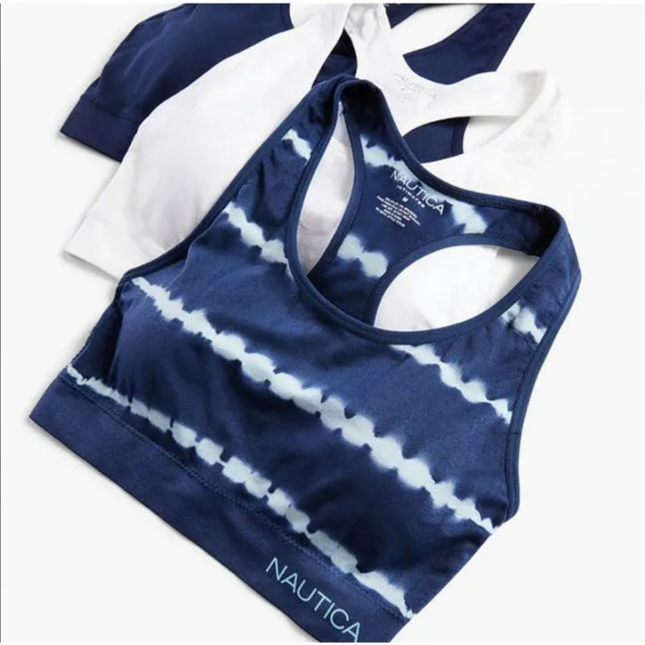 Nautical Intimates Tie-Dye Racerback Bra, 3-PACK | Lazada PH