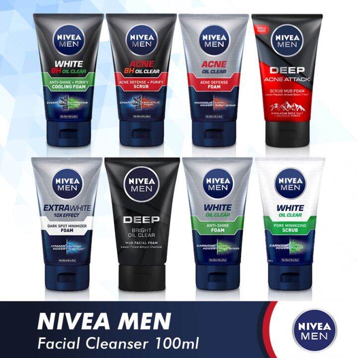 Nivea Men Facial Foam 100 ml/Sabun Cuci Muka | Lazada Indonesia
