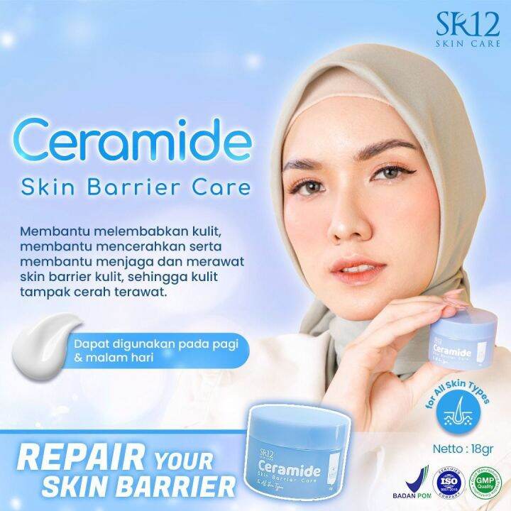 CERAMIDE SKIN BARRIER SR12 MENYEHATKAN DAN MENGATASI SKIN BARIER YANG RUSAK 7 CERAMIDE | Lazada ...