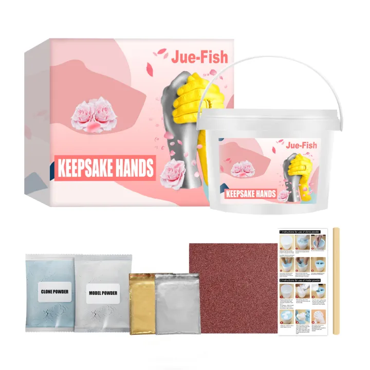 JUE-FISH ตกแต่งหัตถกรรมโคลนผงรุ่นผงวันวาเลนไทน์คู่มือรุ่นทารกสามมิติมือ ...