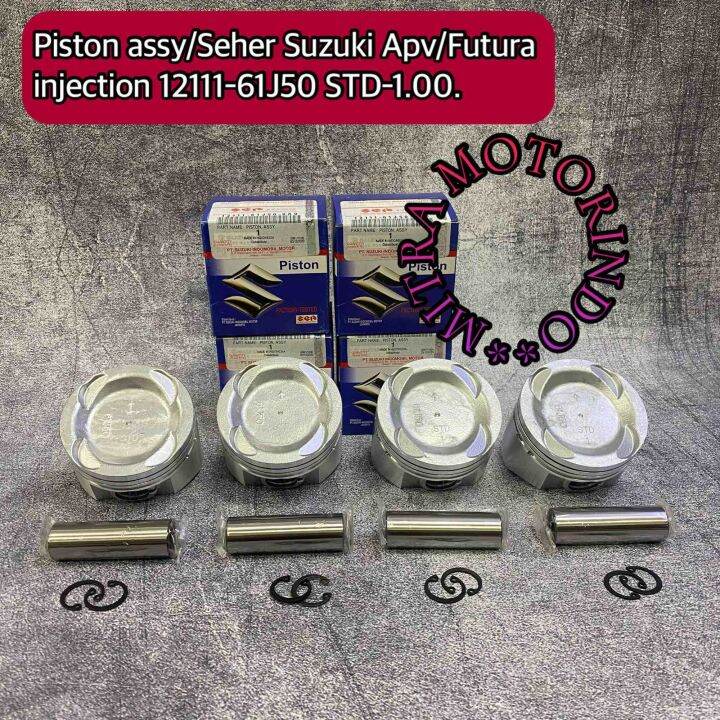 Piston Assy/Seher Suzuki Apv/Futura Injection 12111-61J50-0A0 STD-1.00 ...