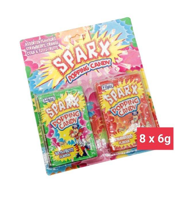 Sparkx Assorted Flavor Popping Candy 8 x 6g | Lazada PH